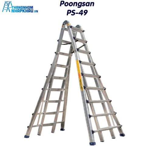 Thang Nhôm Gấp Đa Năng A 2m67 Poongsan PS-49 (4m93)