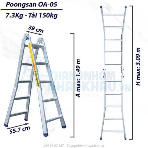 Thang nhôm bàn Poongsan PS-40070